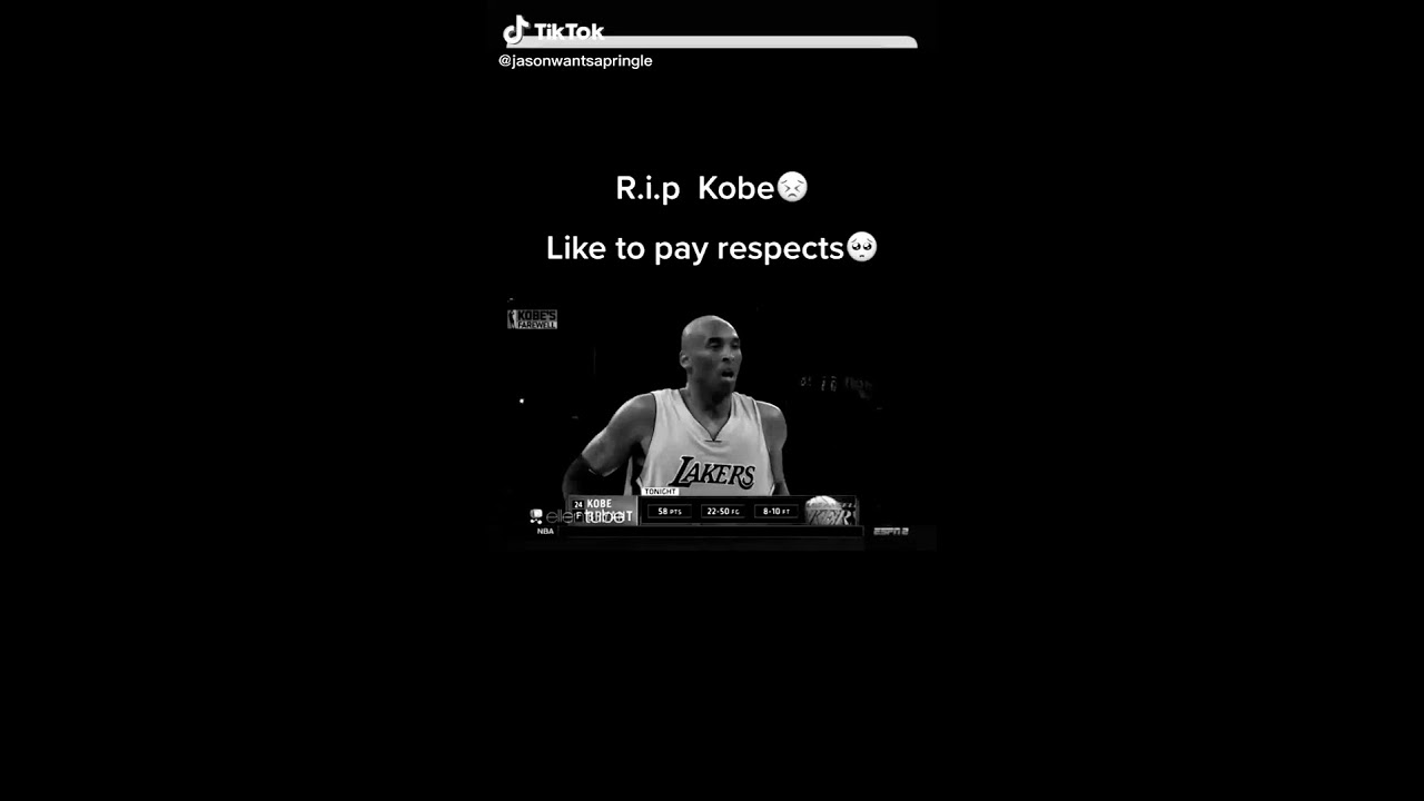 Respect to KOBE BRYANT 🙏🙏🙏 - YouTube