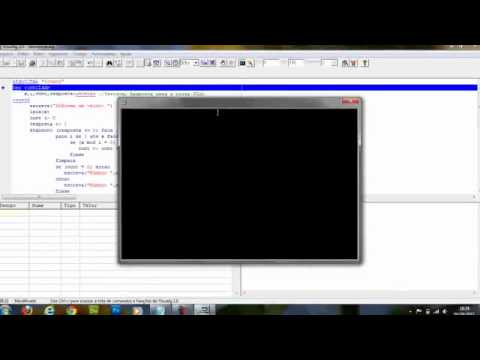 Criando estrutura com enquanto e para - VisuAlg 2.0 - YouTube