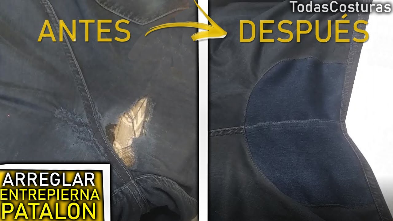 ️ ARREGLAR ENTREPIERNA PANTALONES VAQUEROS 🌟 CAMBIAR PARTE ROTA de un ...