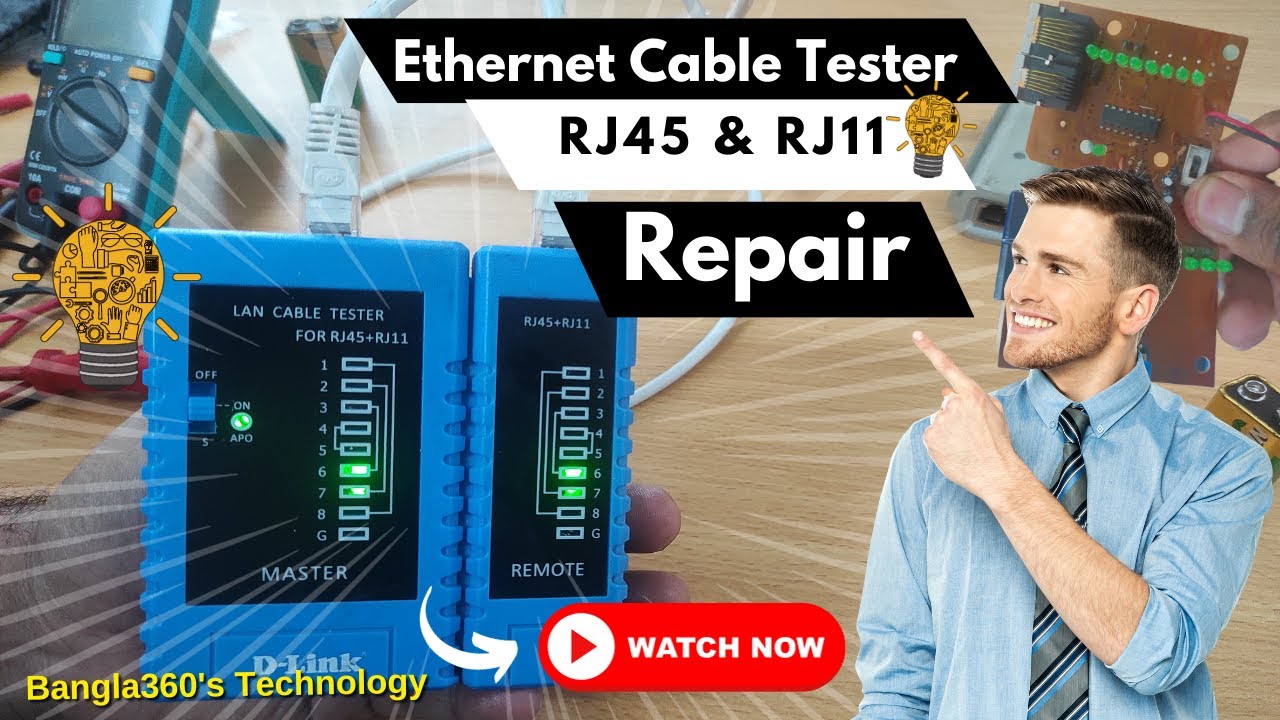 How to Repair Ethernet Network Cable Tester cable tester Repair for ...
