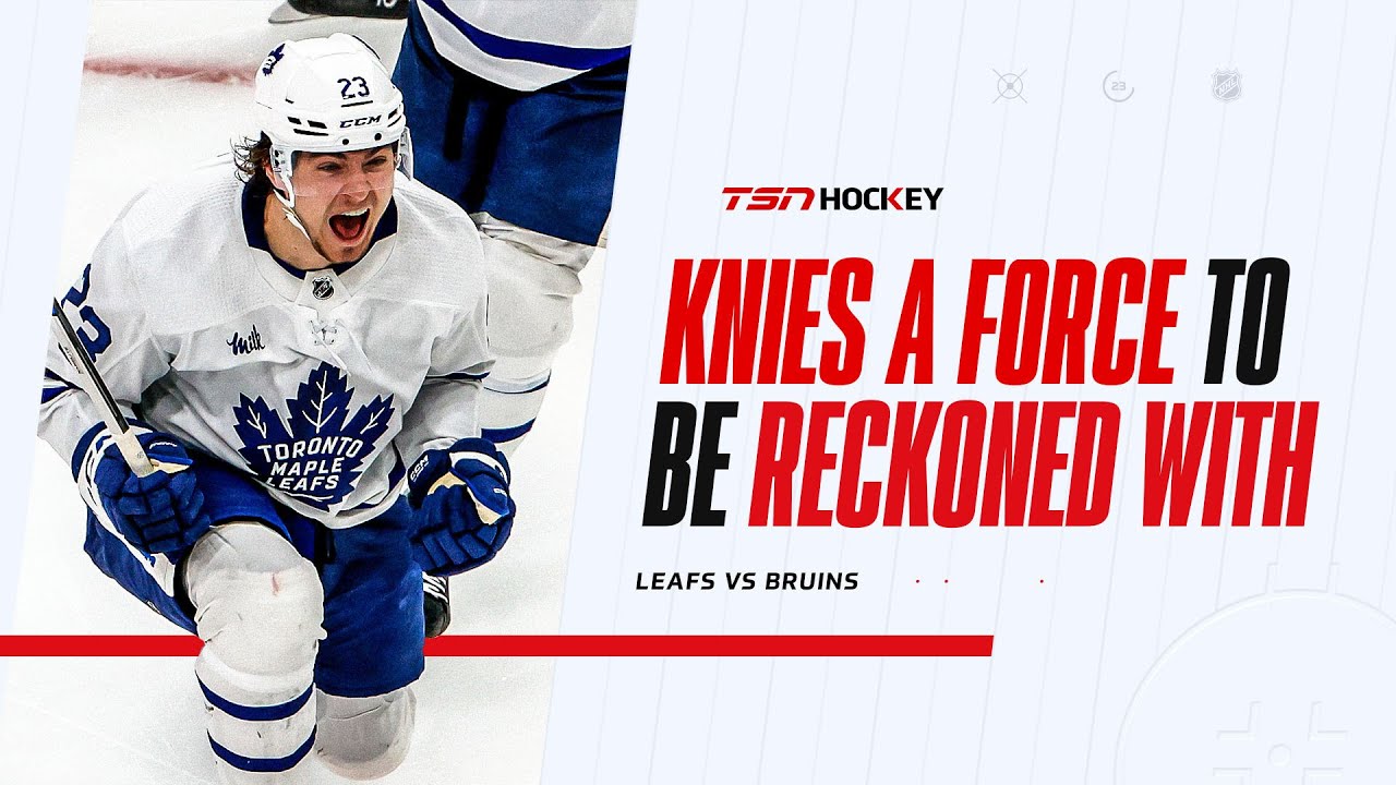 Rookie Knies emerges as 'force to be reckoned with' for Leafs - YouTube