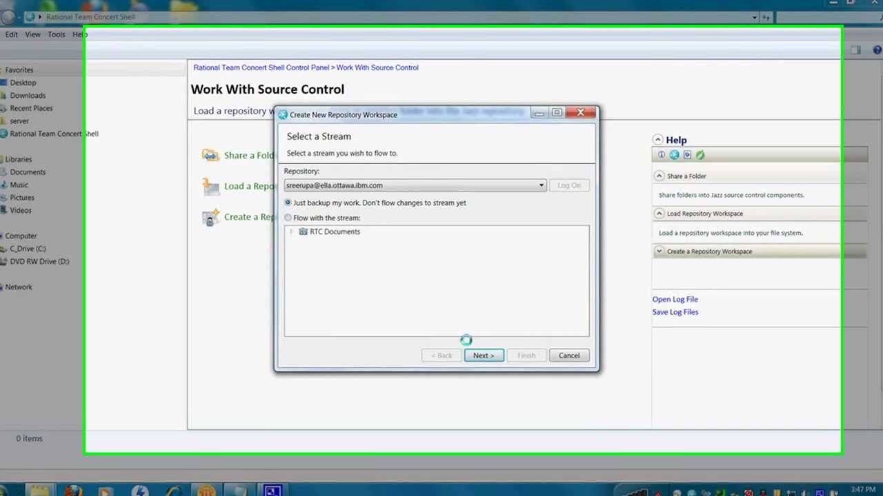CLM 2012 Beta (RTC) - Getting started with RTC shell explorer for ...
