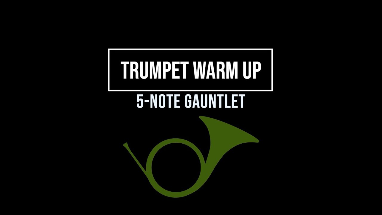 Trumpet Play Along Warm Up for Beginners | 5 Note CHALLENGE - YouTube