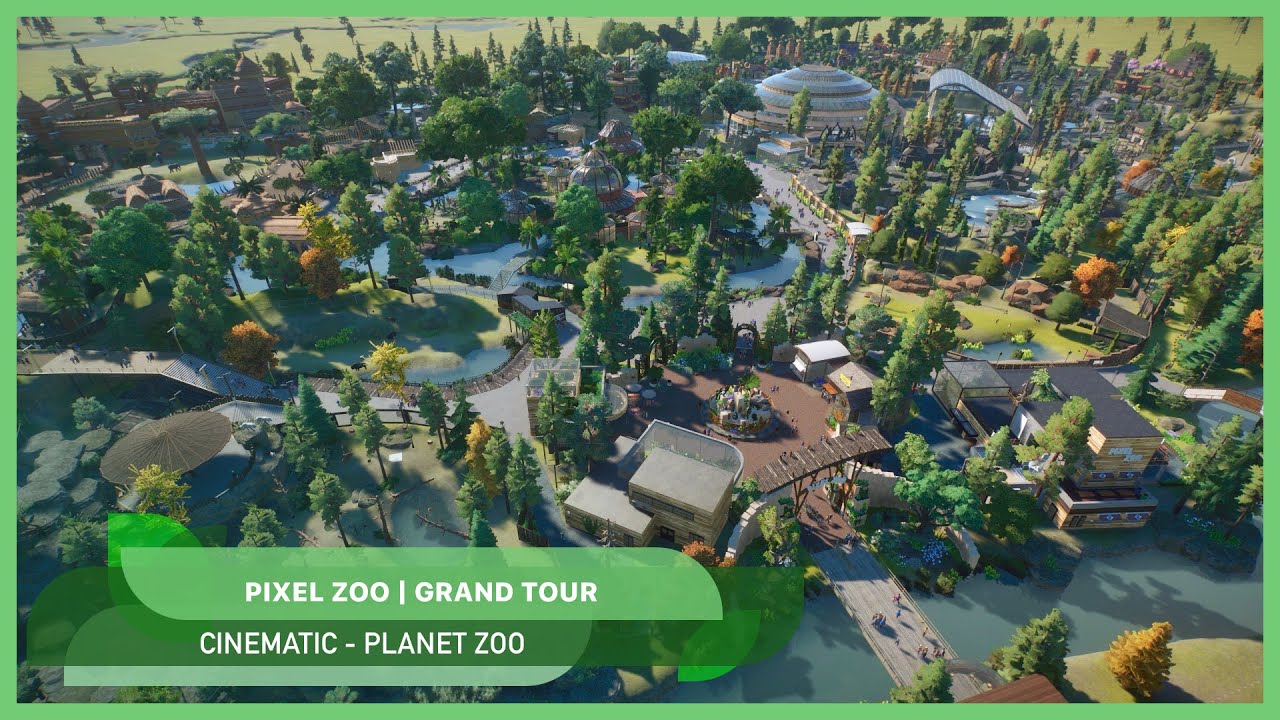 Pixel Zoo Grand Tour 🐼🦁🦧 | Planet Zoo | Walkthrough | Highly detailed ...