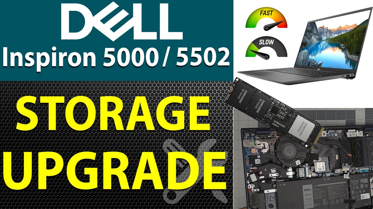 How to Upgrade to NVMe SSD on Dell Inspiron 5000 5502 Laptop - YouTube