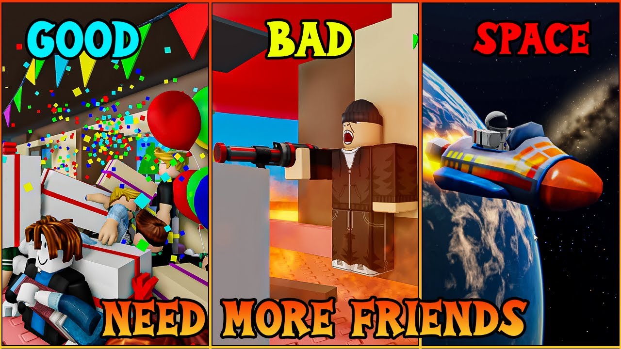 NEED MORE FRIENDS - All Ending [ Full Gameplay ] -; ROBLOX - YouTube