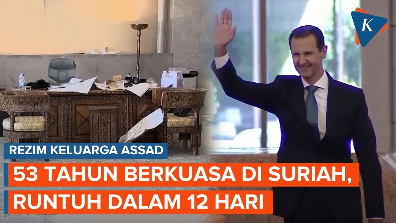 Rezim Keluarga Assad di Suriah, Berkuasa 53 Tahun, Tumbang dalam 12 ...