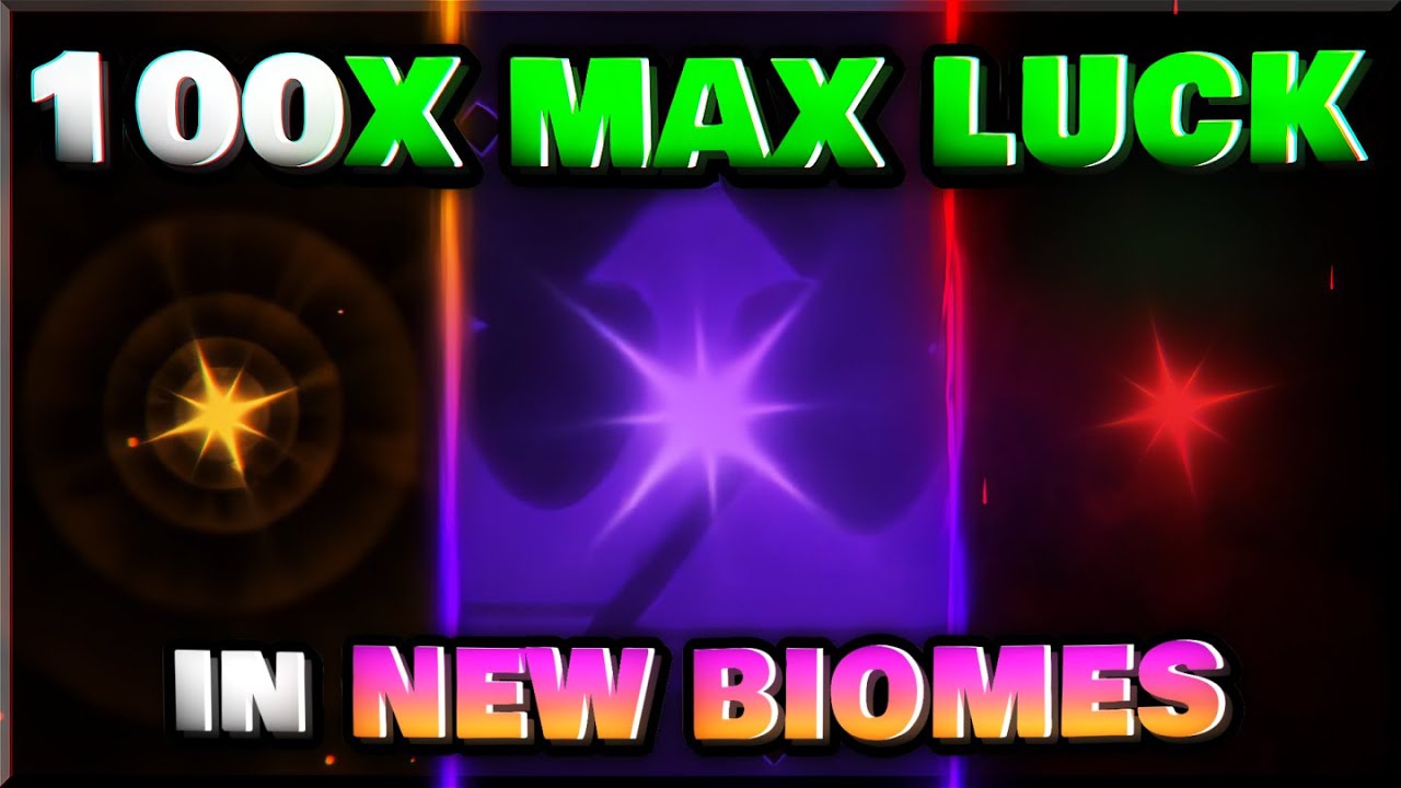 Using 100X HEAVENLY 2 With MAX LUCK IN ALL NEW BIOMES - YouTube
