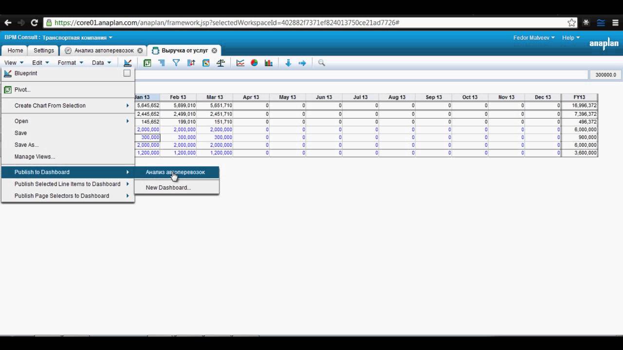 Anaplan User interface - YouTube