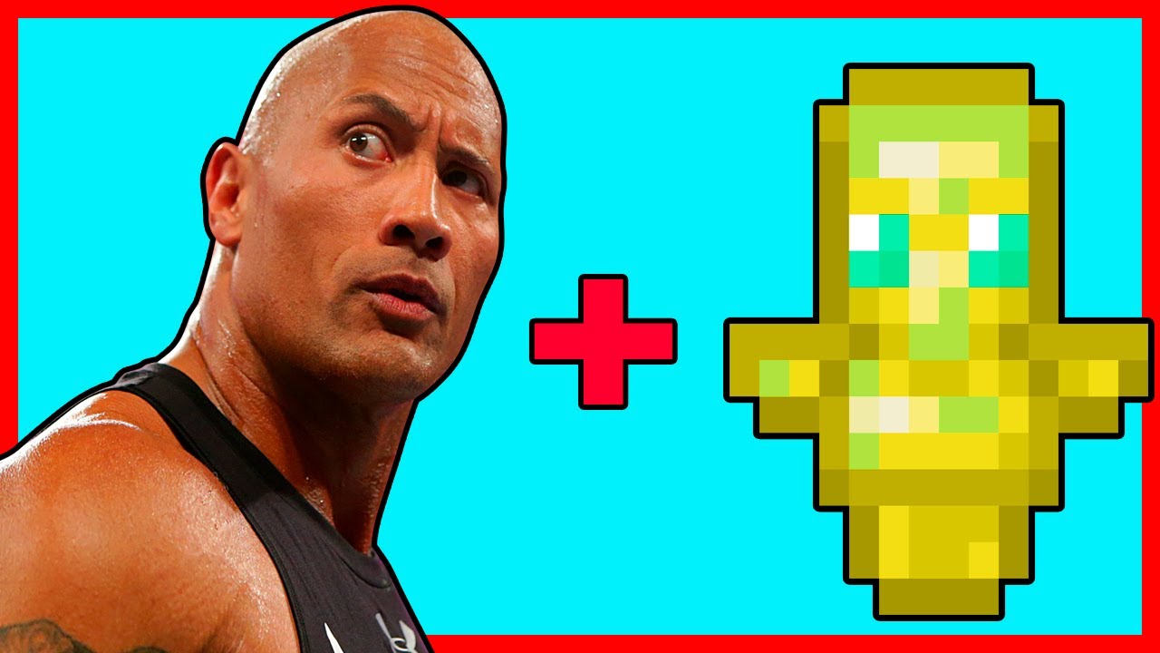 Dwayne Johnson Minecraft Totem | Minecraft Memes - YouTube