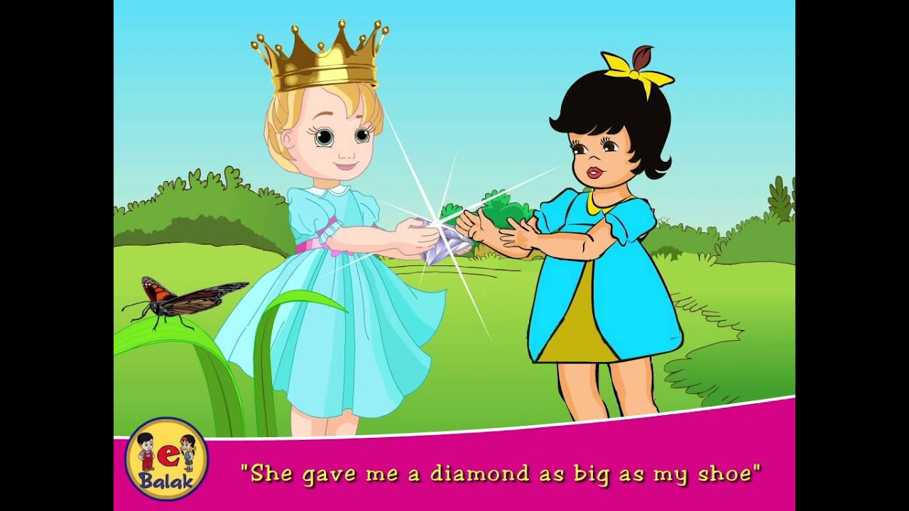Rhymes for Children #1 - The Little Girl and Queen - YouTube