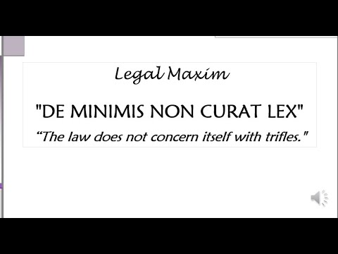 Legal Maxim: \