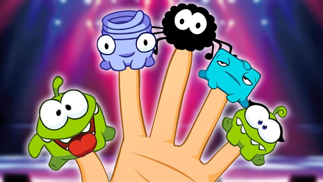 Finger Family Song with Om Nom | Nursery Rhymes and Kids Songs | Learn ...