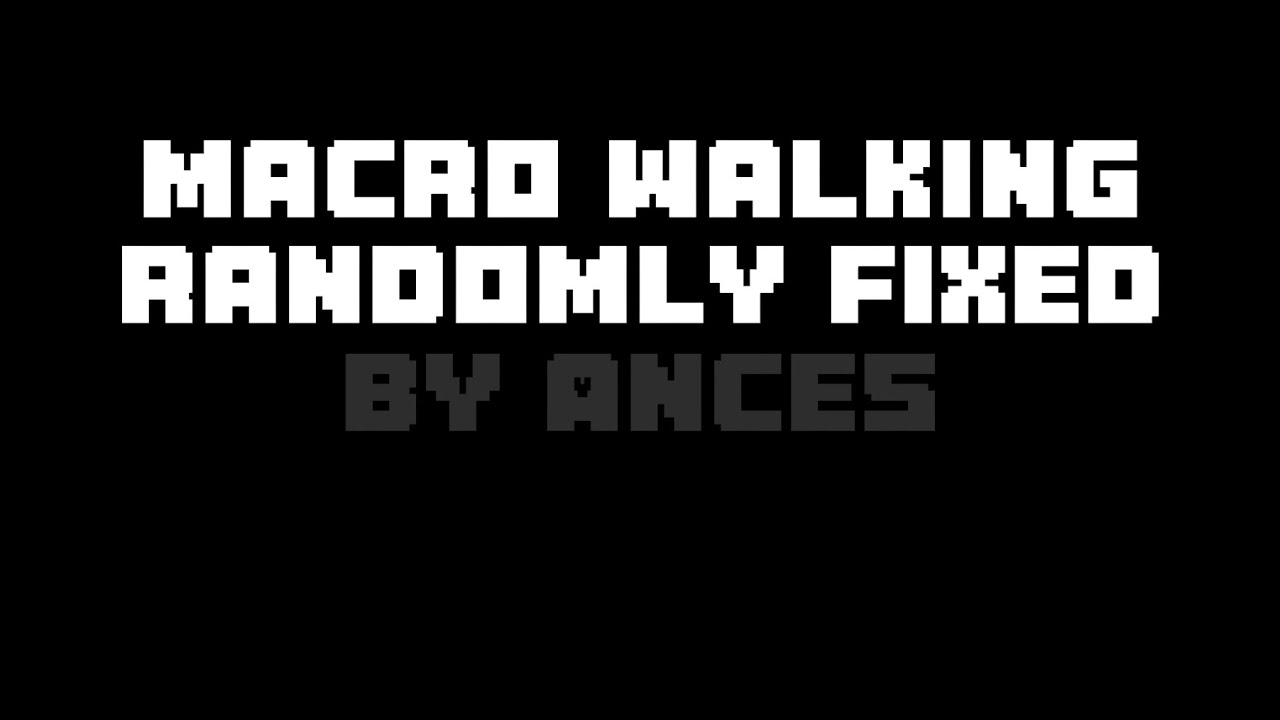 How to fix macro walking randomly | Dolphsol Macro - YouTube