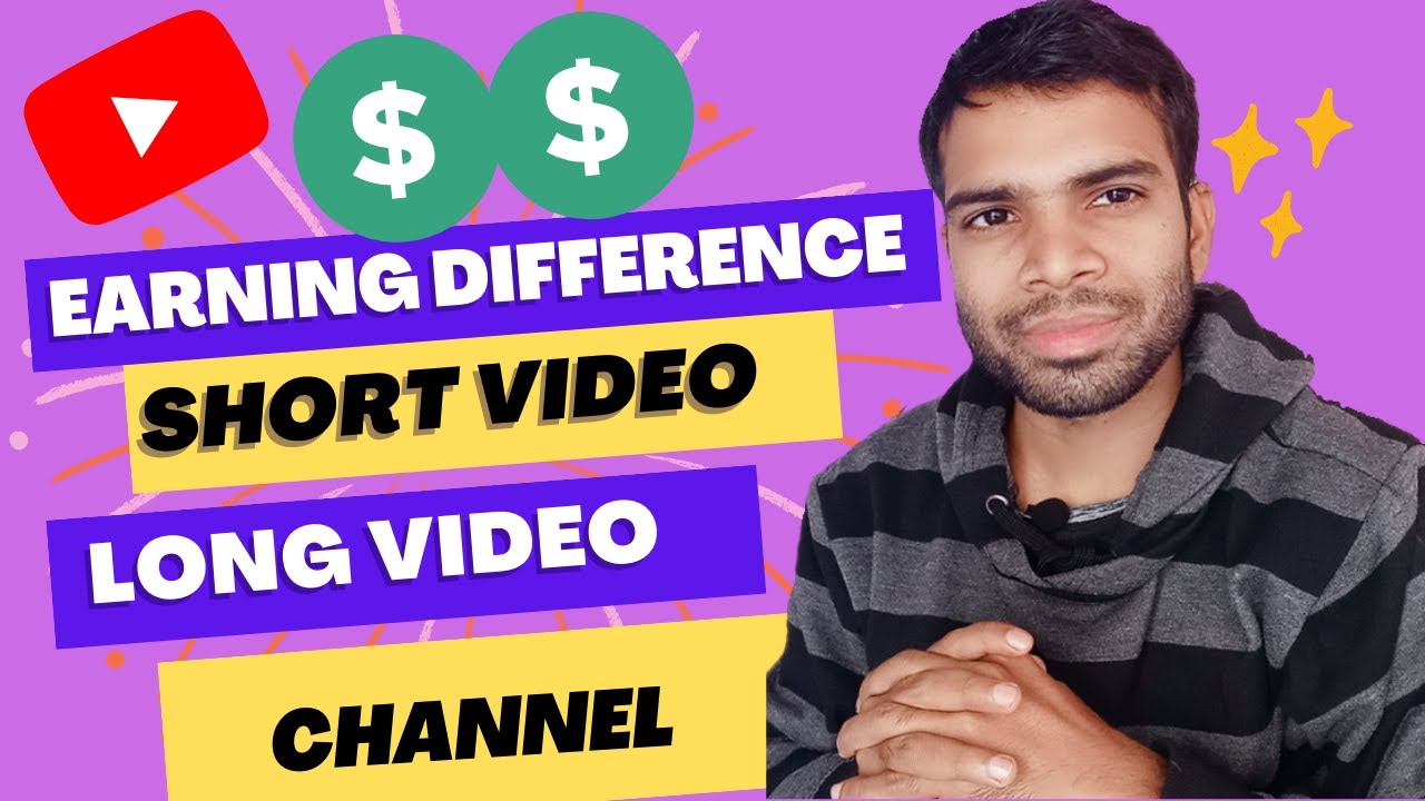 Earning difference short and Long video channel | earning difference ...
