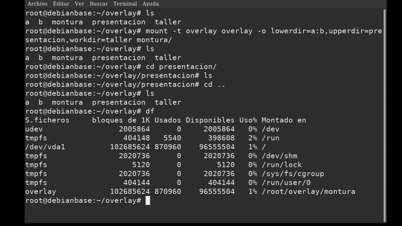 Overlayfs Como Usar Los Overlay En Linux Youtube