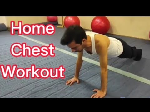 Evdə  sinə  məşqi.                                                   Home  chest  workout.