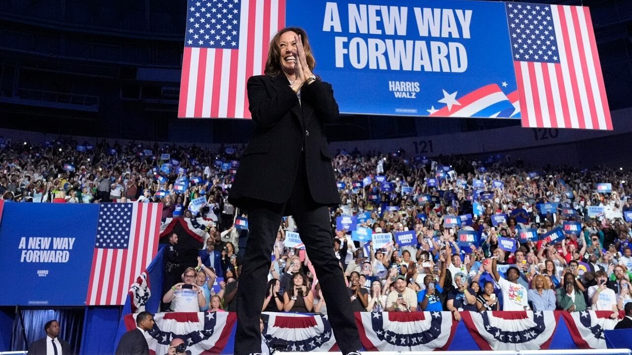 Kamala Harris addresses thousands of supporters at Charlotte rally ...