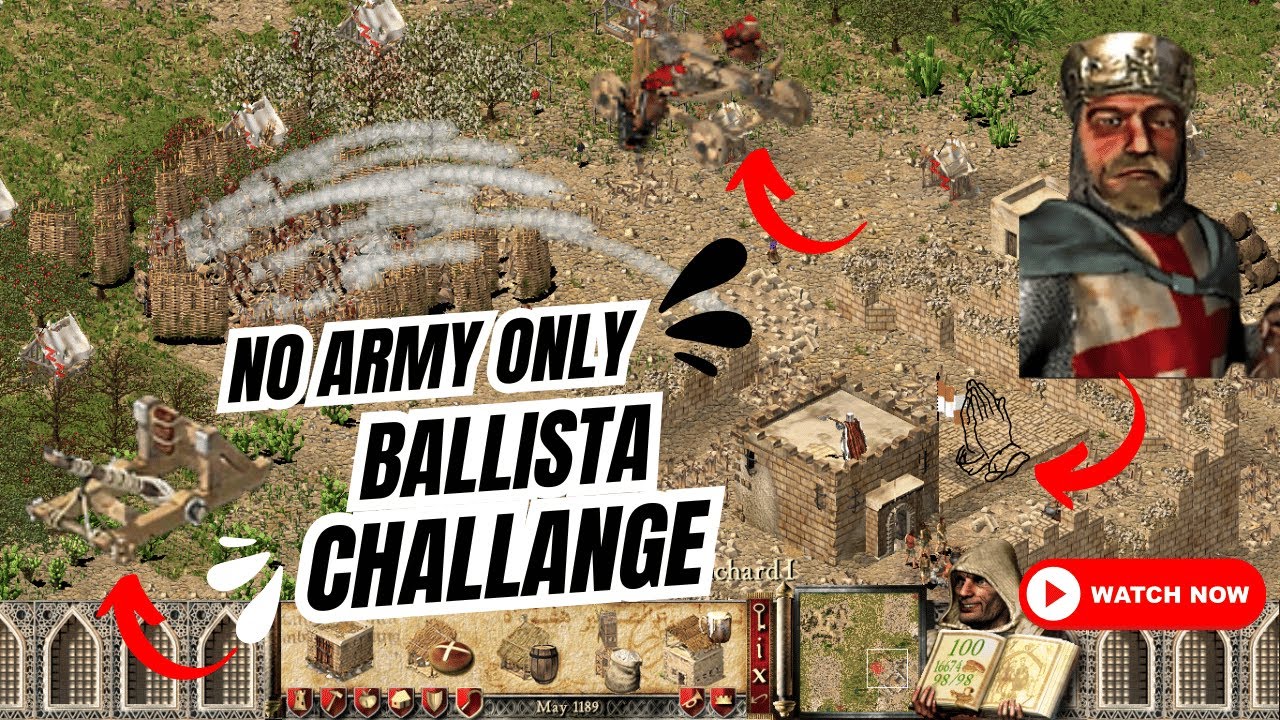 CAN YOU CONQUER STRONGHOLD CRUSADER WITH JUST ONE BALLISTA? - YouTube