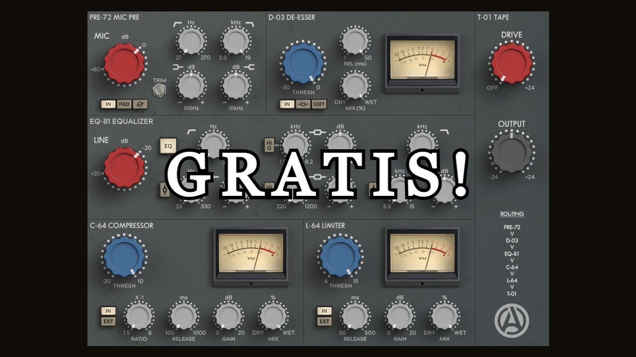 GRATIS Vst Channel Strip de Analog Obsession - Channev 2.0 en Baterias ...