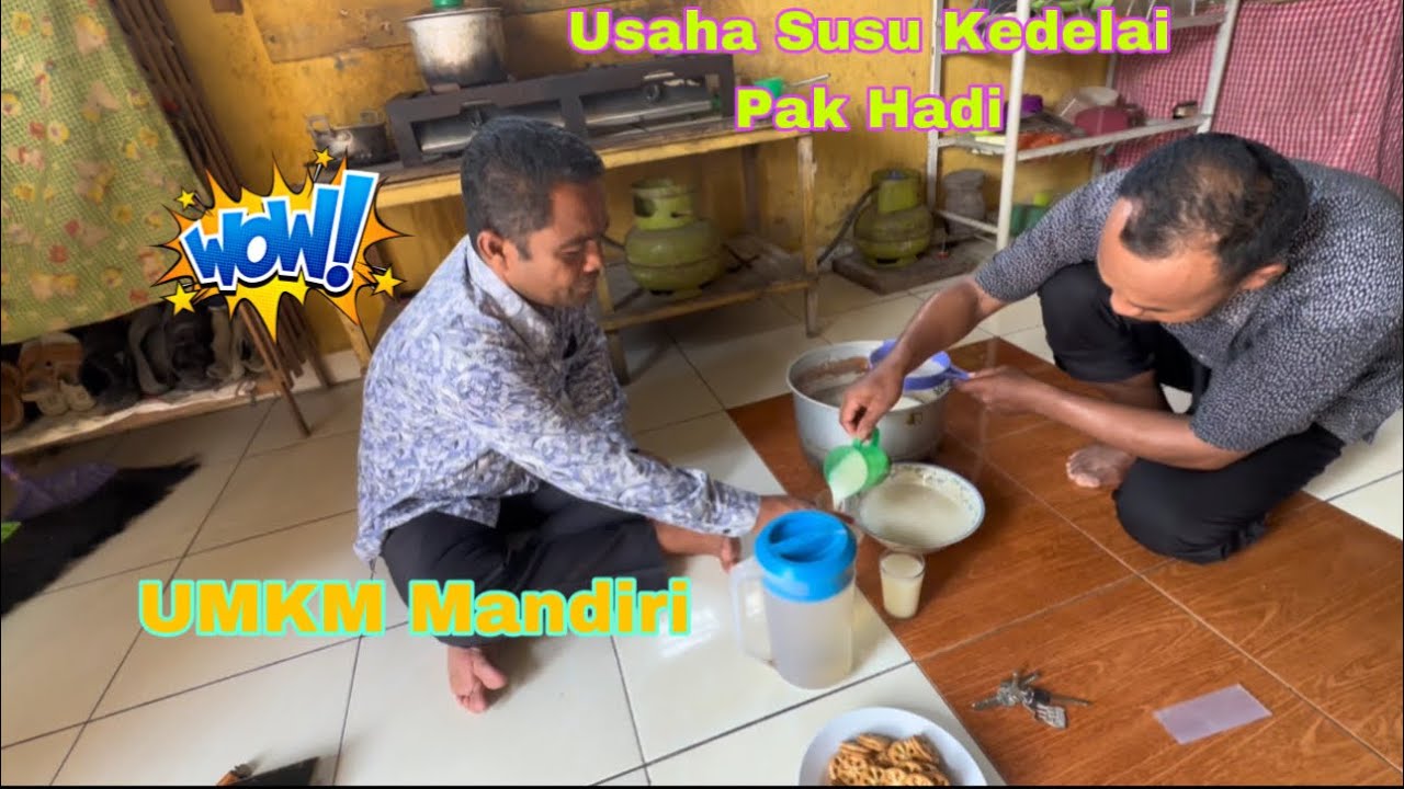Usaha Susu Kedelai Pak Hadi #ytviral #susu #umkm #kedelai - YouTube