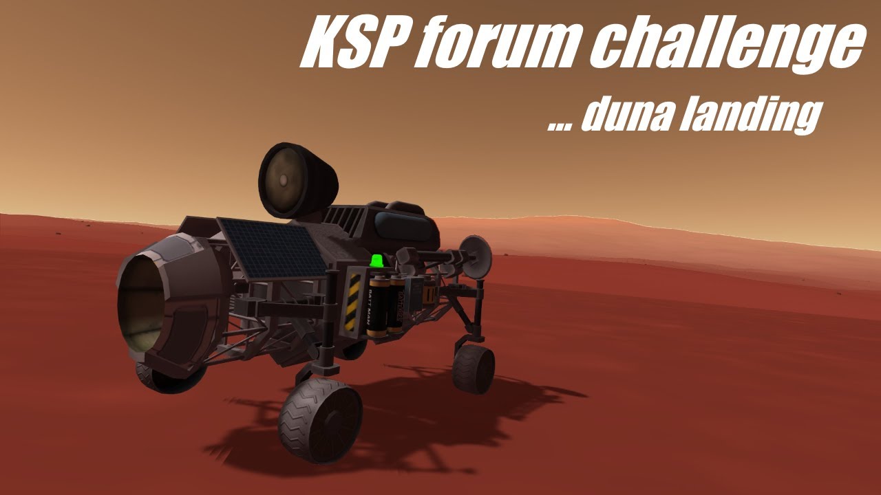 KSP Duna landing challenge - YouTube