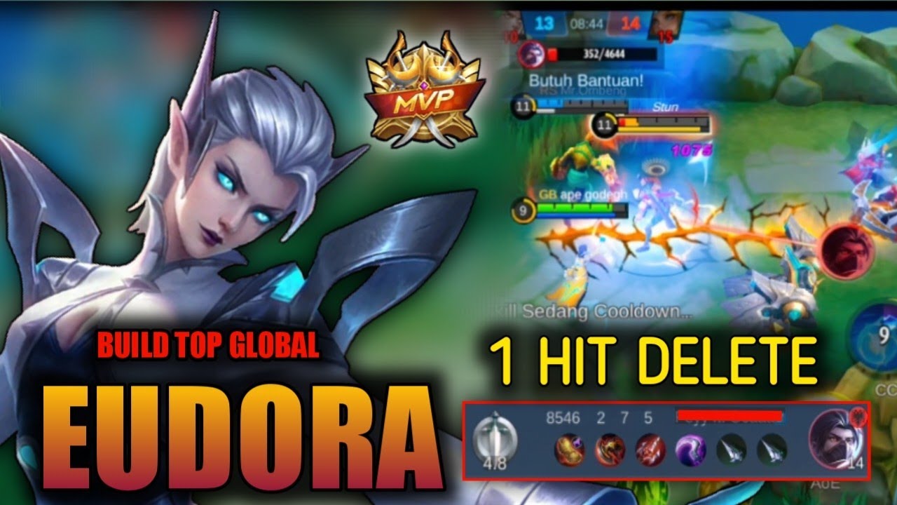 MVP EUDORA GAMEPLAY - 1 Hit delete - BEST BUILD EUDORA 2023 || MLBB ...
