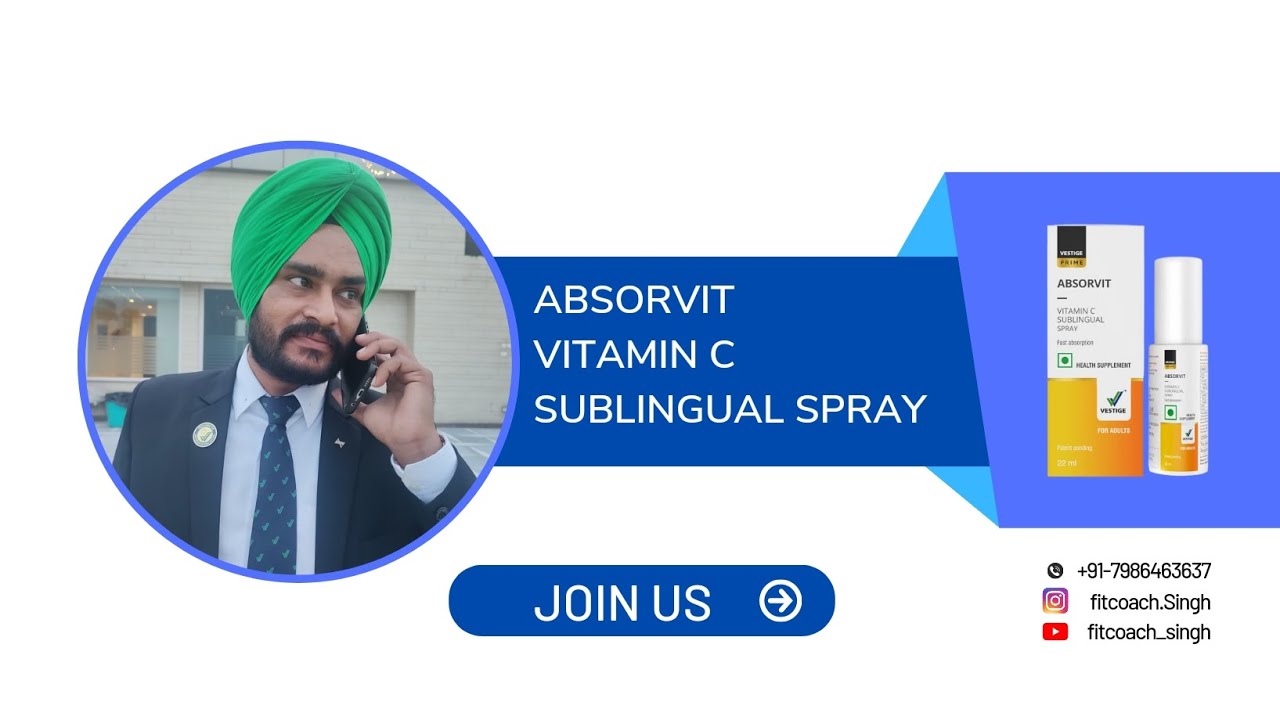 Absorvit Vitamin C Sublingual Spray: It's Benefits, Dasage with Demo ...