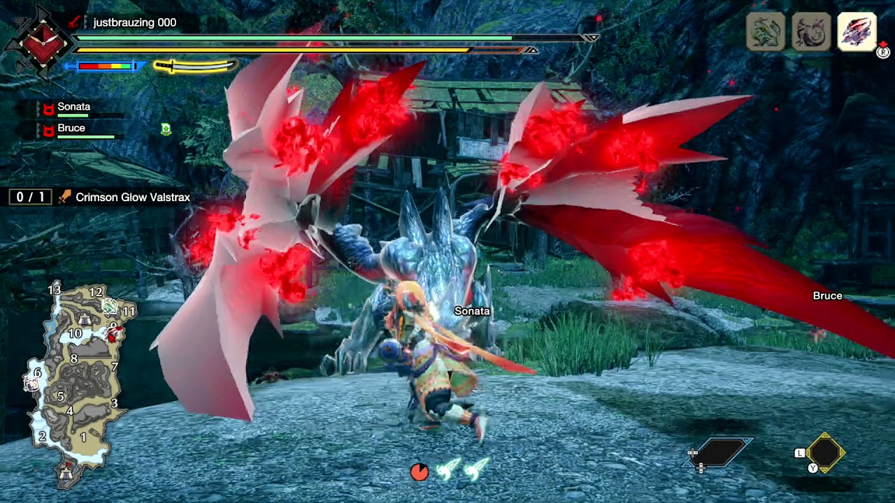 The Crimson Glow - Long Sword vs Valstrax (Monster Hunter Rise) - YouTube