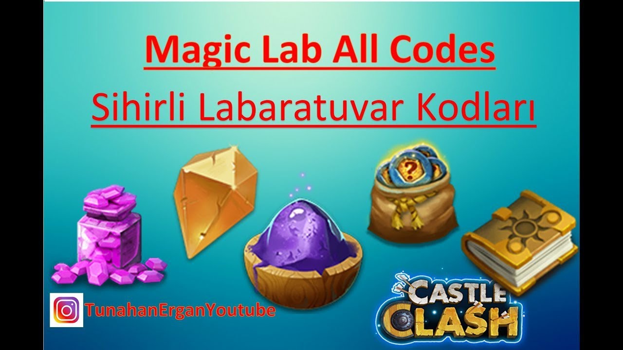 Magic Lab All codes 2021 Castle Clash Schloss Konflikt Kale savaşı ...
