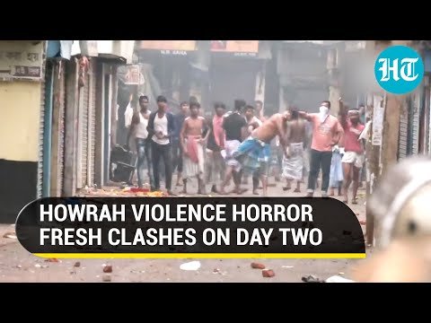 Howrah mayhem continues as fresh clashes erupt against Prophet insult; Mamata blames 'BJP's sins'