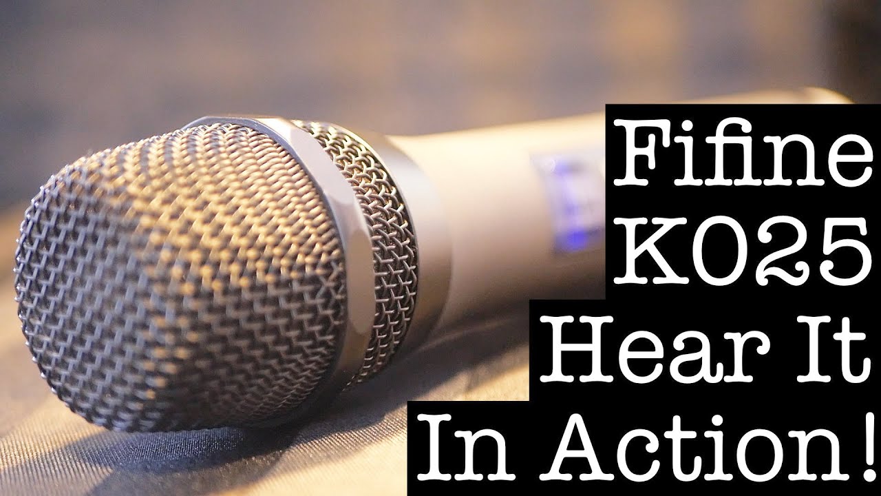 Fifine wireless microphone K025 VS AKG ht40, Line 6 & Shure SM58 - YouTube