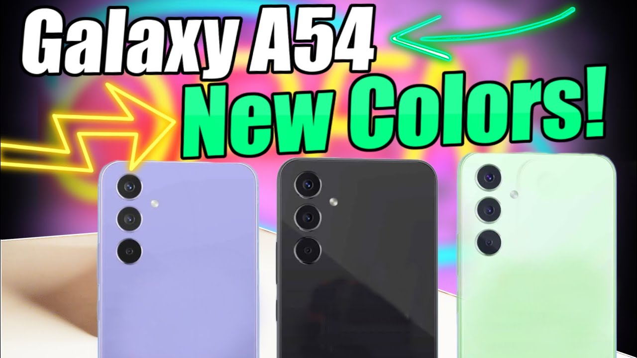 Samsung Galaxy A54 & Galaxy A34 NEW Colors/Renders! - YouTube