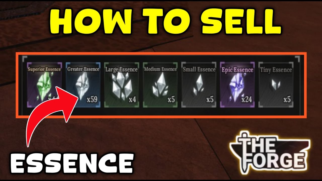 How to Sell Essence in The Forge | Roblox - YouTube