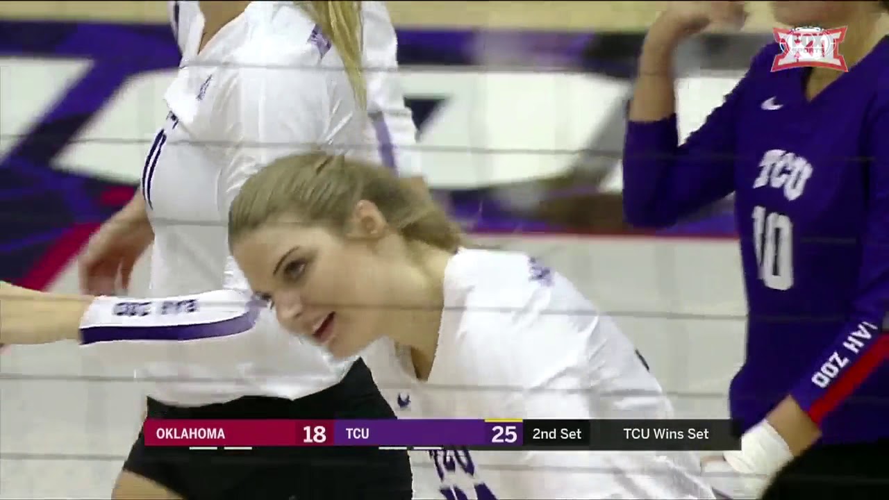 Oklahoma vs TCU Volleyball Highlights - YouTube
