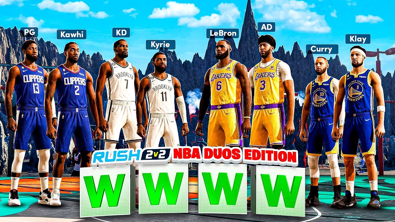 I HOSTED A NBA DUOS 2V2 RUSH EVENT in NBA 2K23 w/ LEBRON JAMES, STEPH ...