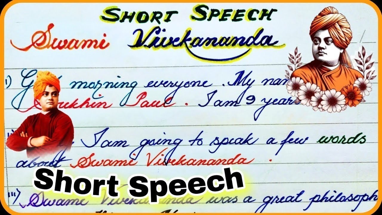 Speech on Swami Vivekananda | Great Indian Philosopher | Swami ...