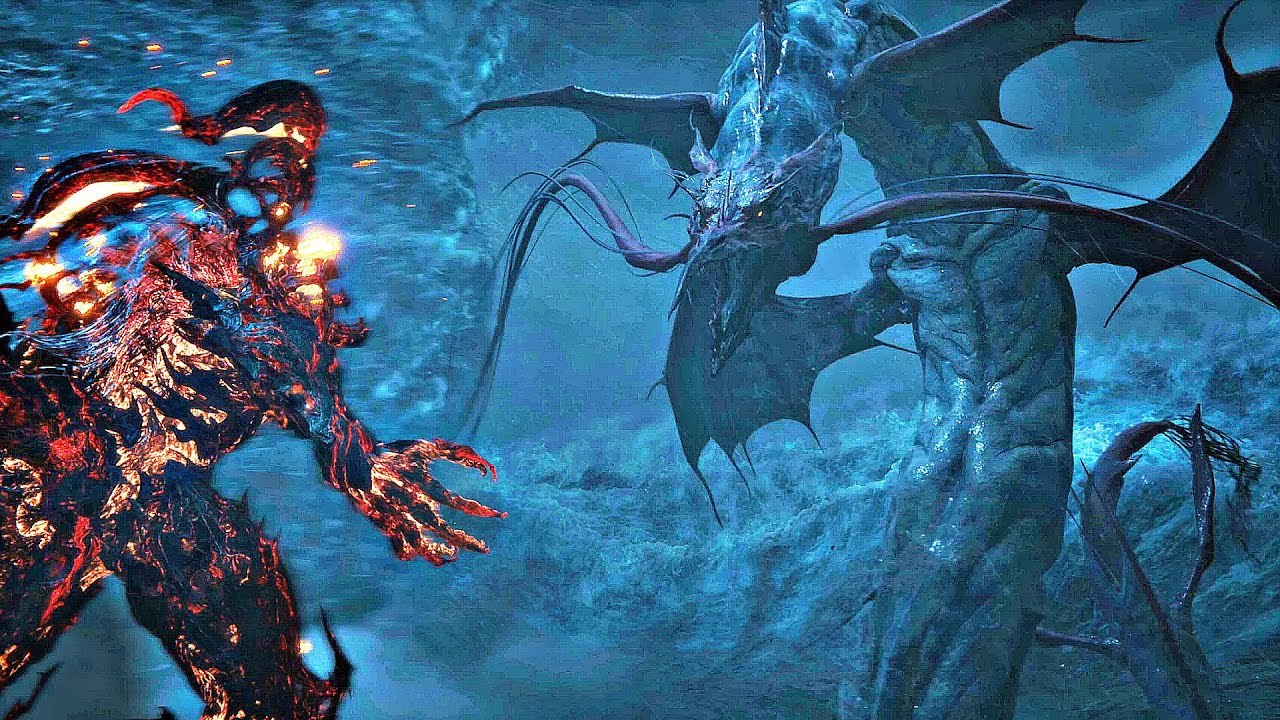 Ifrit vs. Leviathan Fight Scene (Final Fantasy XVI DLC Ending) 4K ULTRA ...