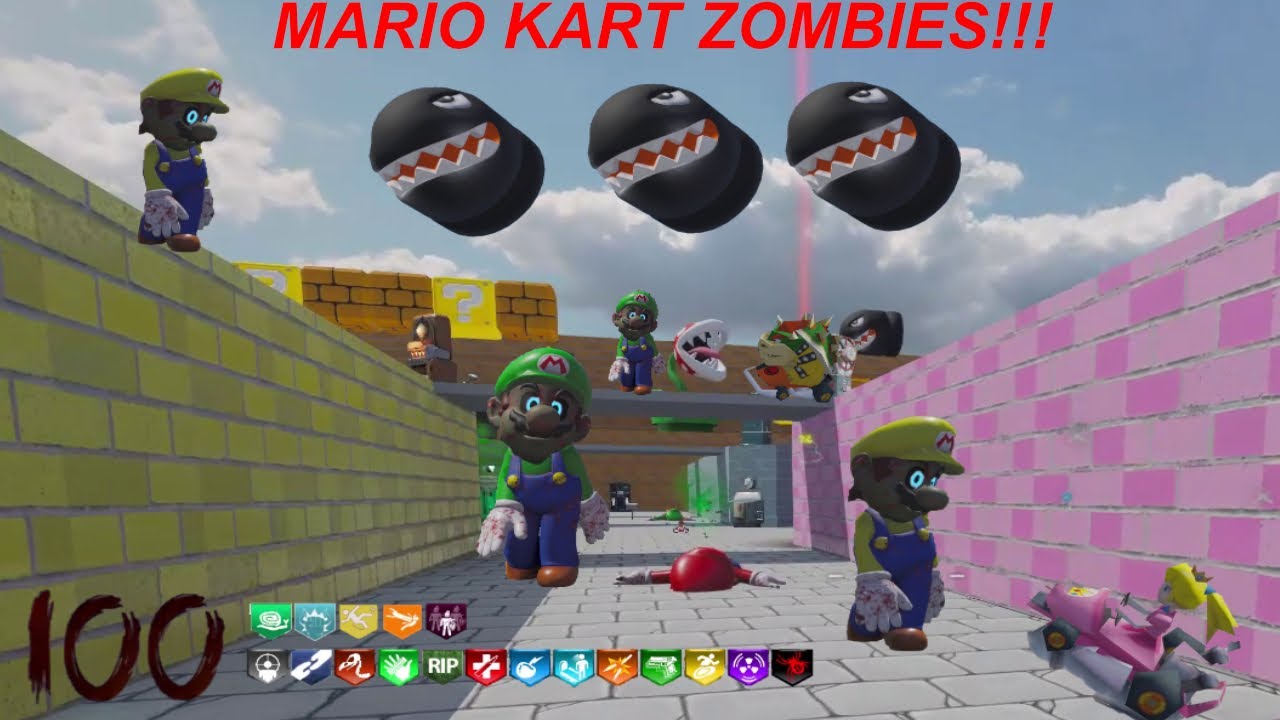 THE MARIO KART ZOMBIES CHALLENGE - YouTube