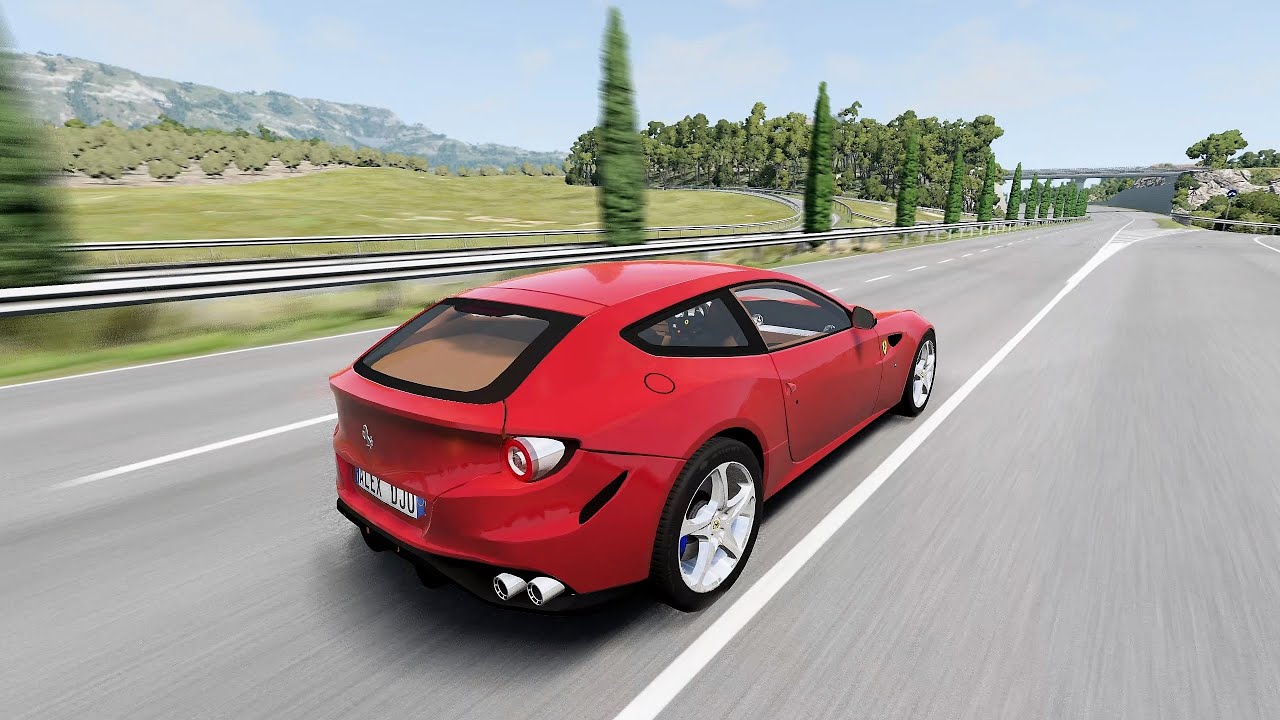 BeamNG.drive - Ferrari FF 2011 - Car Show Test Drive Crash . - YouTube