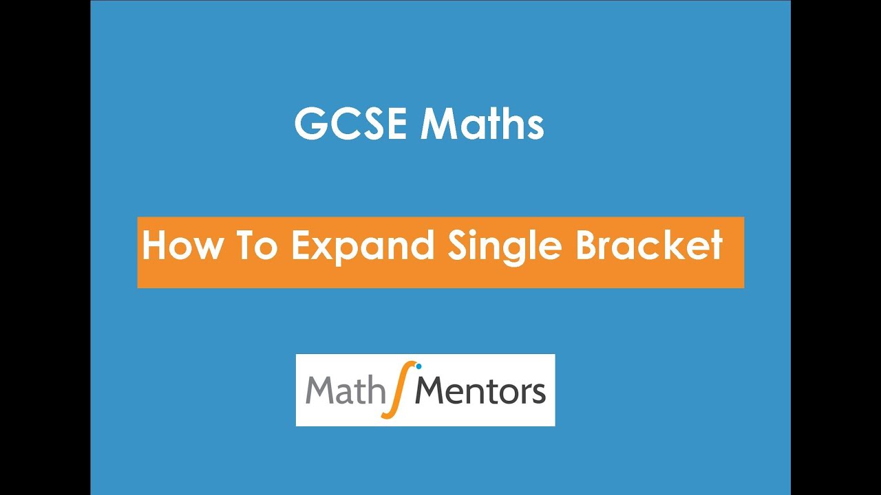 Algebra | How to Expand Single Bracket - YouTube