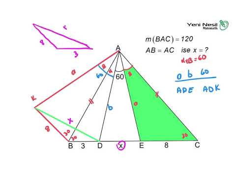 GEOMETRİ ZOR SORULARIN ÇÖZÜM TEKNİKLERİ -5-  |  Yeni Nesil Matematik