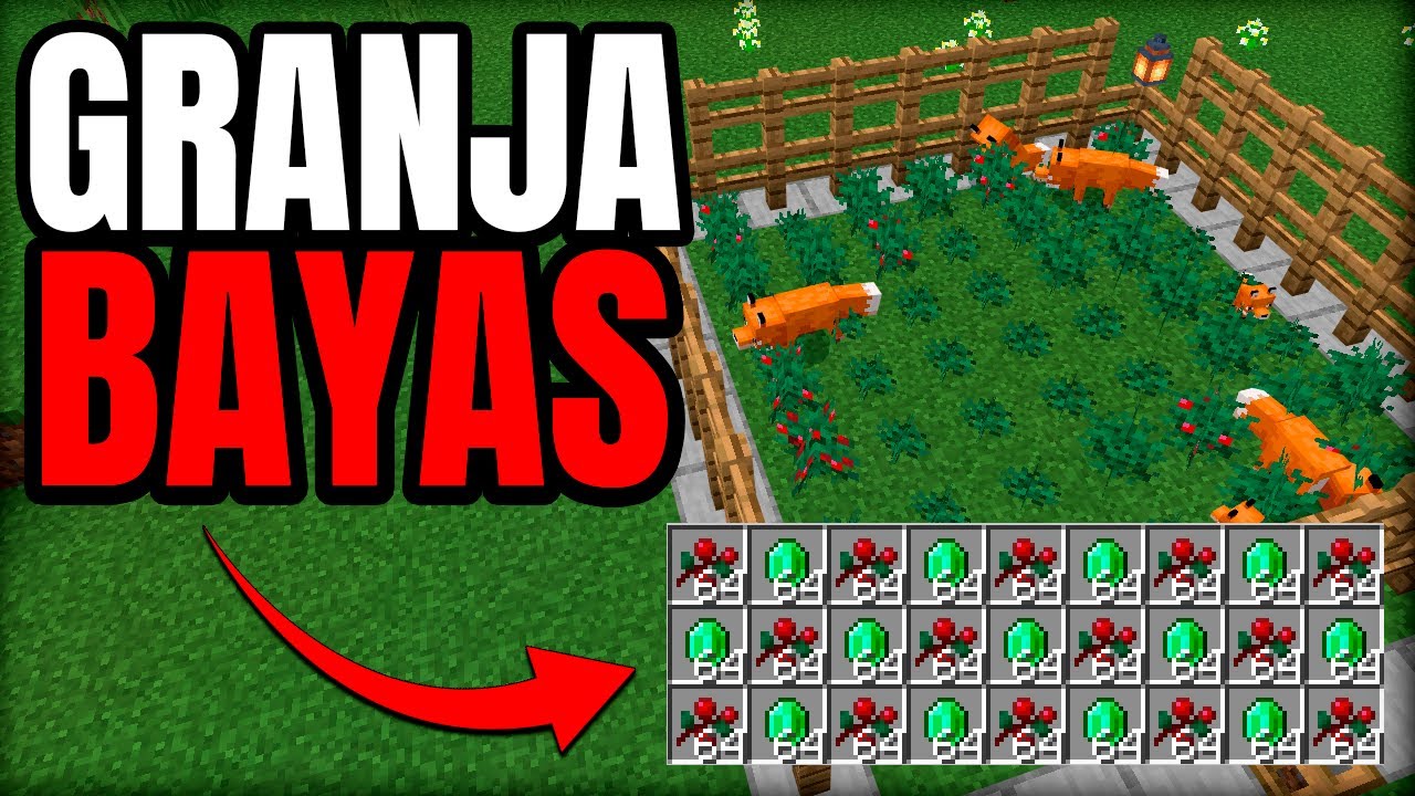 Granja de Bayas Dulces Automática Minecraft Bedrock 1.20+ ( fácil y ...