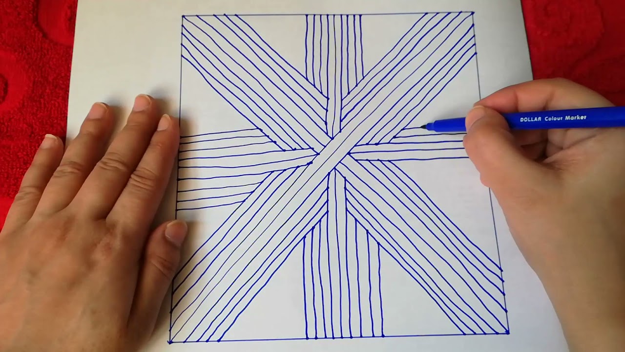 😯😯😍 Straight line illusion drawing | 3d Line Illusion Drawing - YouTube