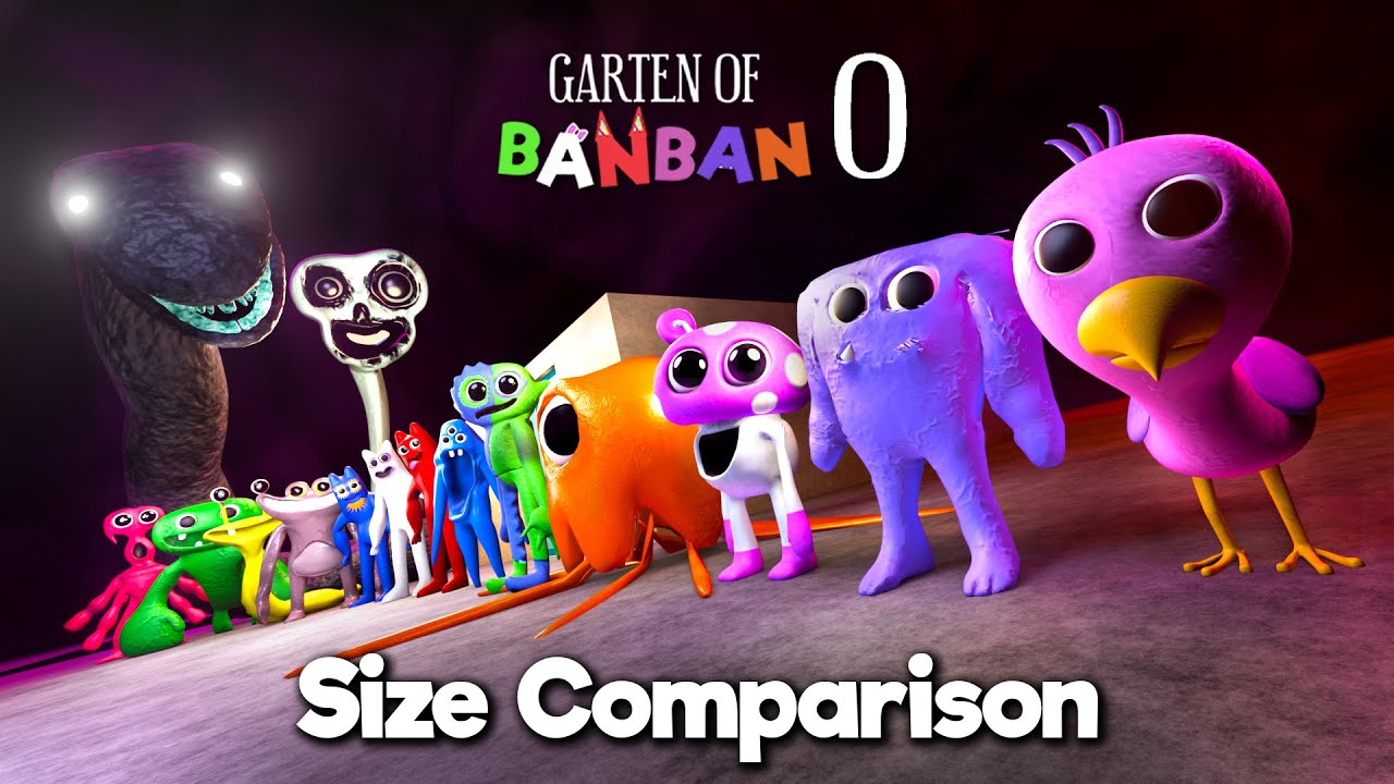 All character comparison Garten of Banban 0 - YouTube