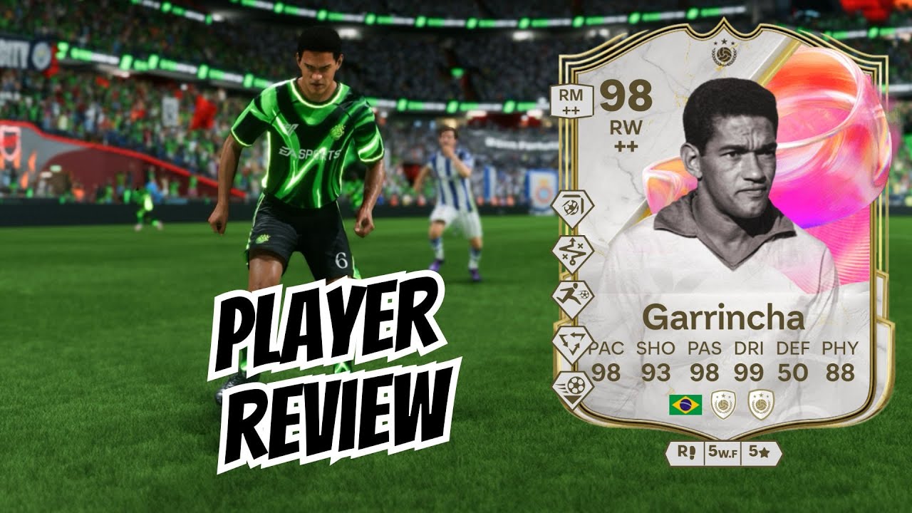 THIS CARD IS INSANE !!! 98 FUTTIES ICON Garrincha Player Review - YouTube