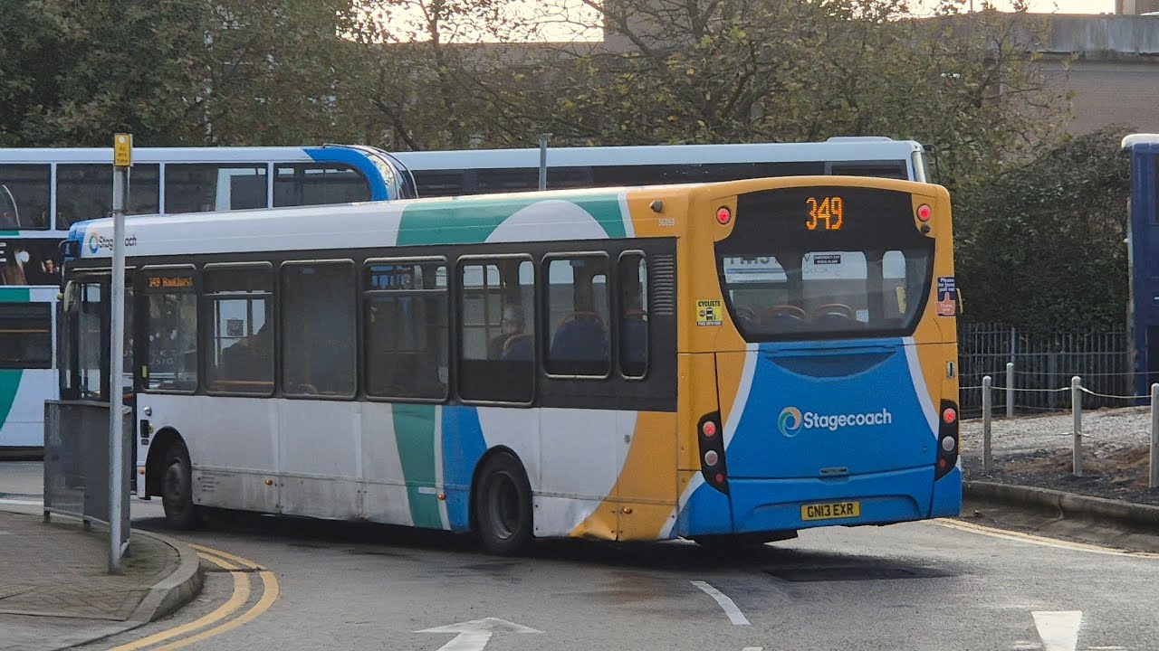 Onboard Stagecoach Bus 36859 (GN13 EXR) | ADL Enviro200 | Route 349 ...