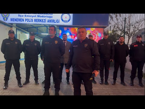 2025 YILI YILBAŞI EMNİYET TEDBİRLERİ-HALK ESNAF ZİYARETLERİ-MENEMEN İLÇE EMNİYET MÜDÜRÜ GÜRCAN ALEV
