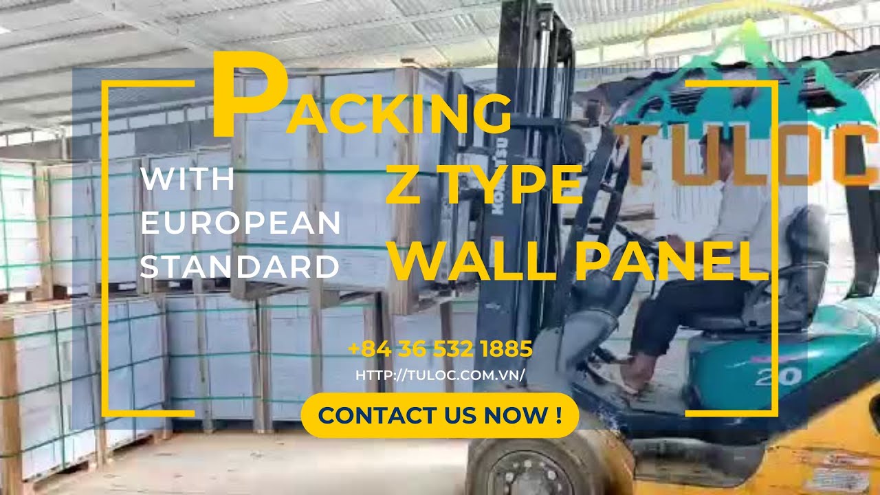Packing Z Type Wall Panel Stone with European Standard - YouTube