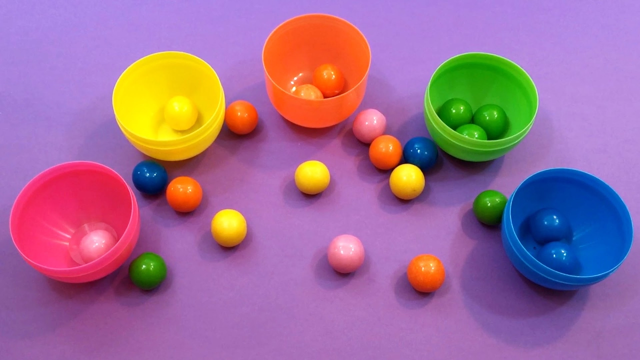 Learn Colors with Bubble Gum Candy! Find the Right Colour! Lesson 1 ...